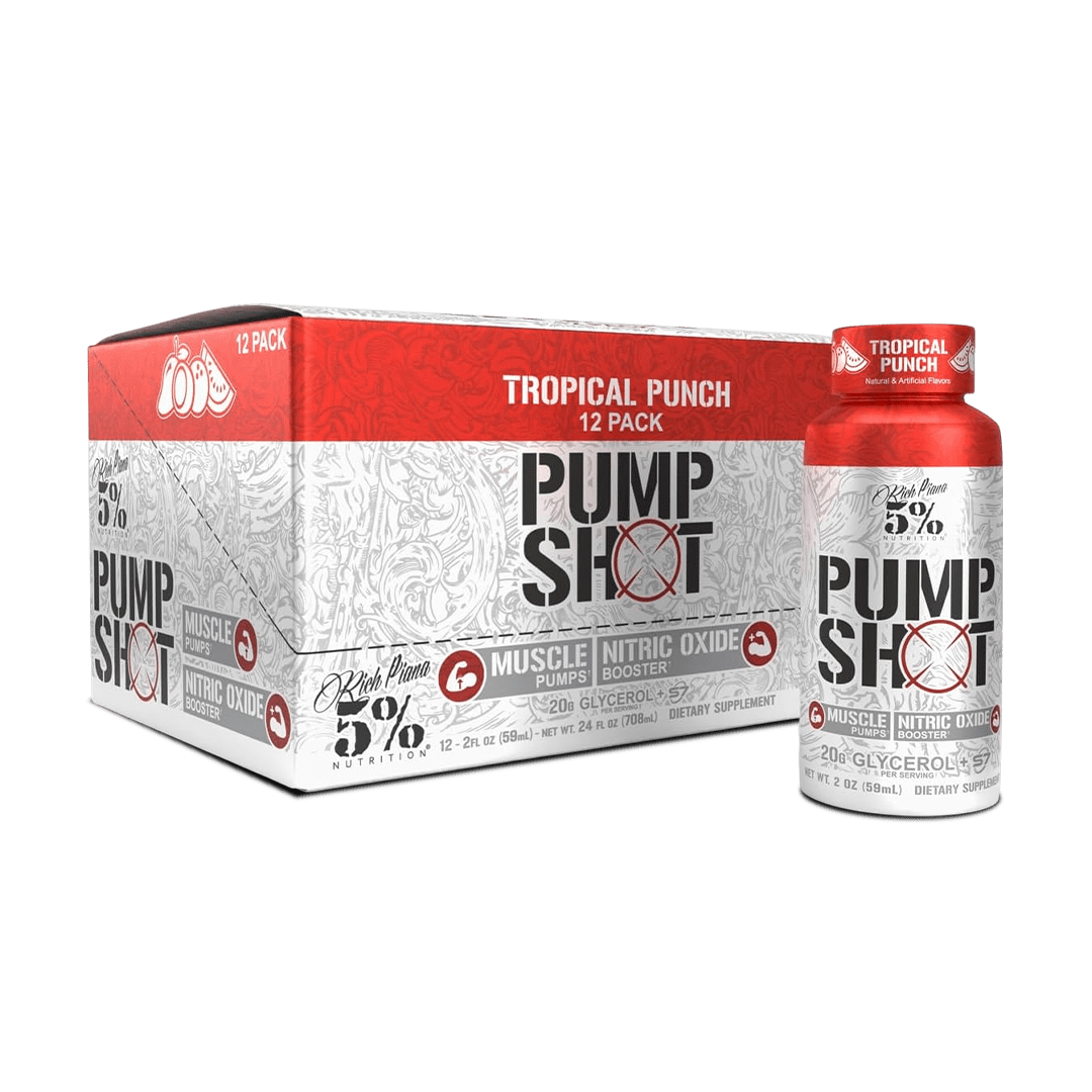 5% Nutrition Pump Shot Liquid Glycerol RTD Pump Pre-Workout | Get Yok'd ...