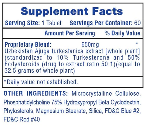 Turkesterone 650 Testosterone Support By Hi-tech Pharmaceuticals ...